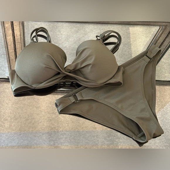 ASOS | Swim | Asos Army Green Bikini Set | Poshmark
